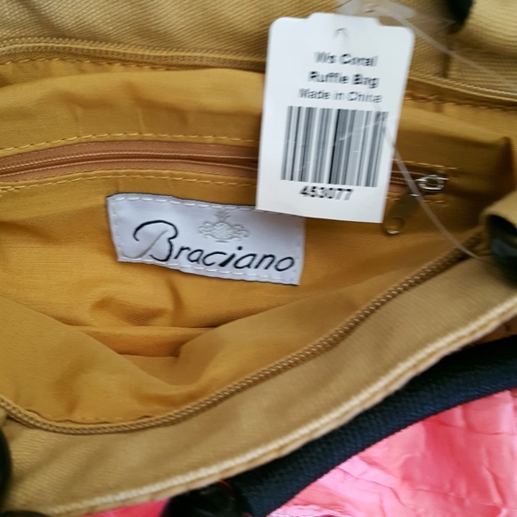 Braciano | Bags | Nwt Braciano Coral Ruffle Bag | Poshmark